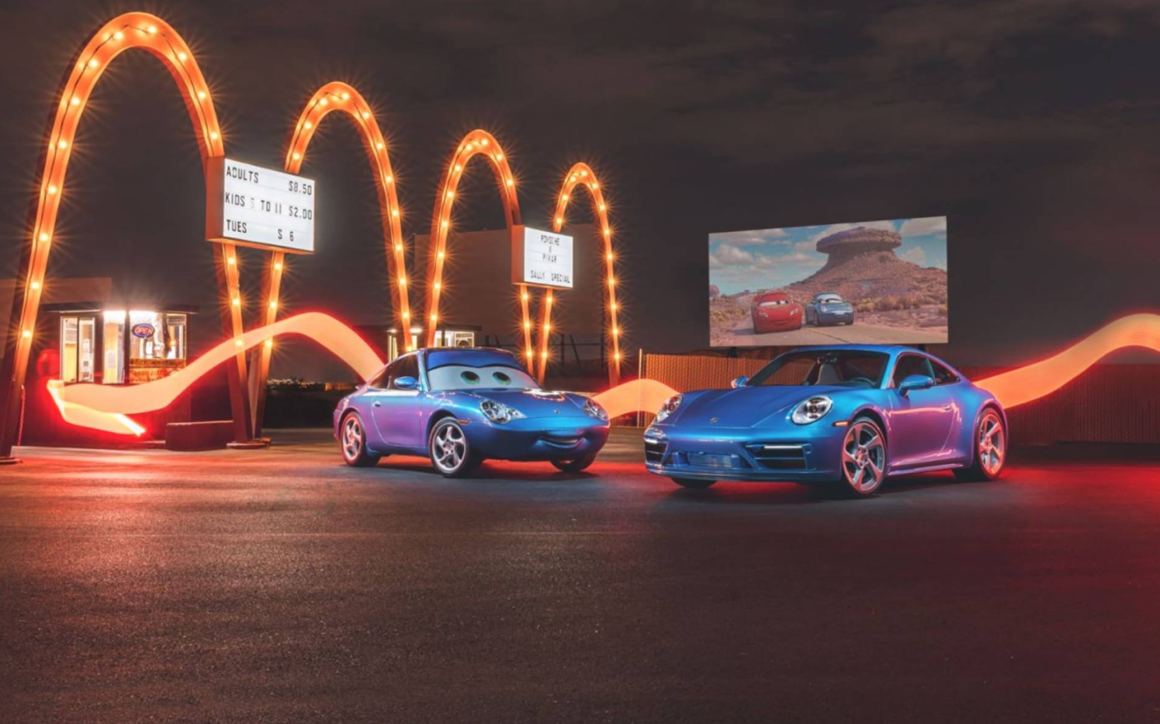 Porsche a Pixar spojily síly a stvořily sporťák podle animáku Auta ...