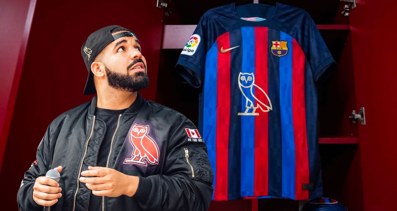 Drake se objevil na dresech Barcelony. Díky spolupráci se Spotify ...
