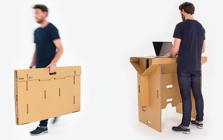 Refold: stylový a mobilní "standing desk" z kartonu - CzechCrunch