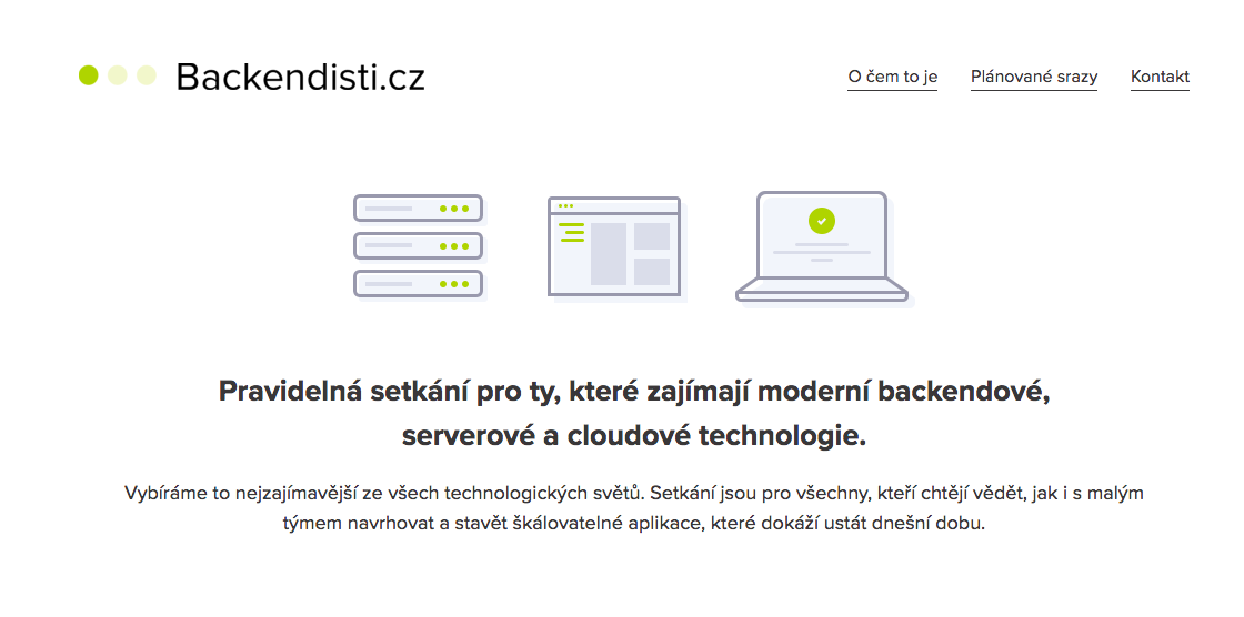 Backendisti.cz: první setkání zájemců o moderní backendové a cloudové technologie se blíží ...