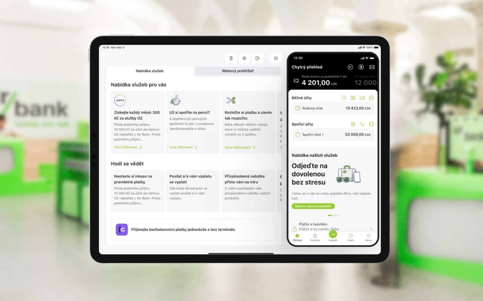 Zákazníky Air Bank na pobočce nově přivítá asistent s tabletem ...