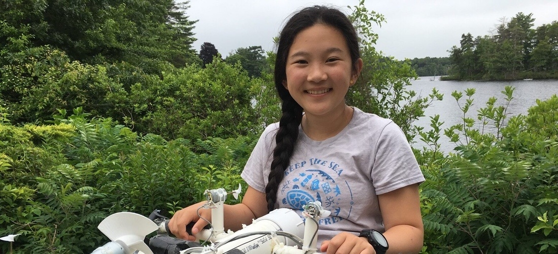 Čtrnáctiletá školačka Anna Du chce zbavit dna moří plastových částic ...